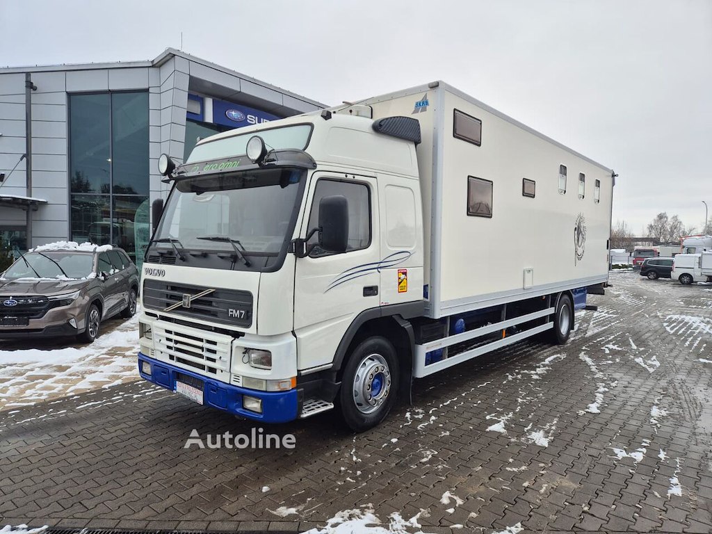 Volvo FM7 / 5 HORSES / 3 People LIVE CABIN / 1 OWNER / SERVICED! kamion za prevoz konja