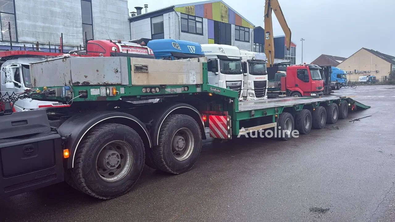 Goldhofer STZ-H5,5 ACLE, 3 AXLE FORCED STEERING, DOUBLE HYDRAULIC RAMPS, T poluprikolica sa niskom platformom