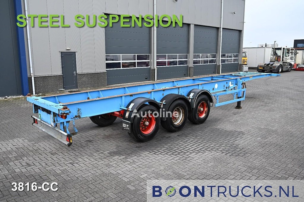 Blumhardt Cont.-Sal 40.24 E FIXED CHASSIS | 40ft * STEEL SUSPENSION * BPW poluprikolica za prevoz kontejnera
