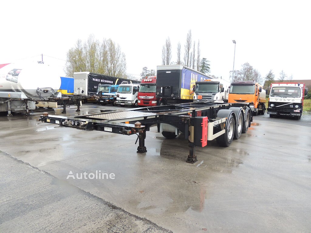 Van Hool 30' - 20' ADR Containerchassis (2x) poluprikolica za prevoz kontejnera