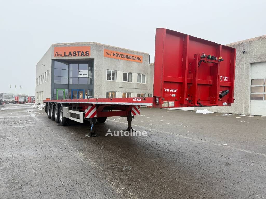Kel-Berg Flatbed / Flachbettauflieger / Ladtrailer poluprikolica platforma