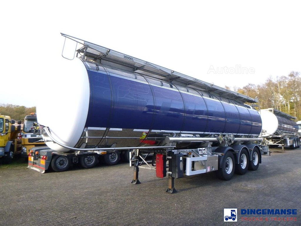 Burg Chemical tank inox L4BH 30 m3 / 1 comp cisterna za prevoz hemikalija