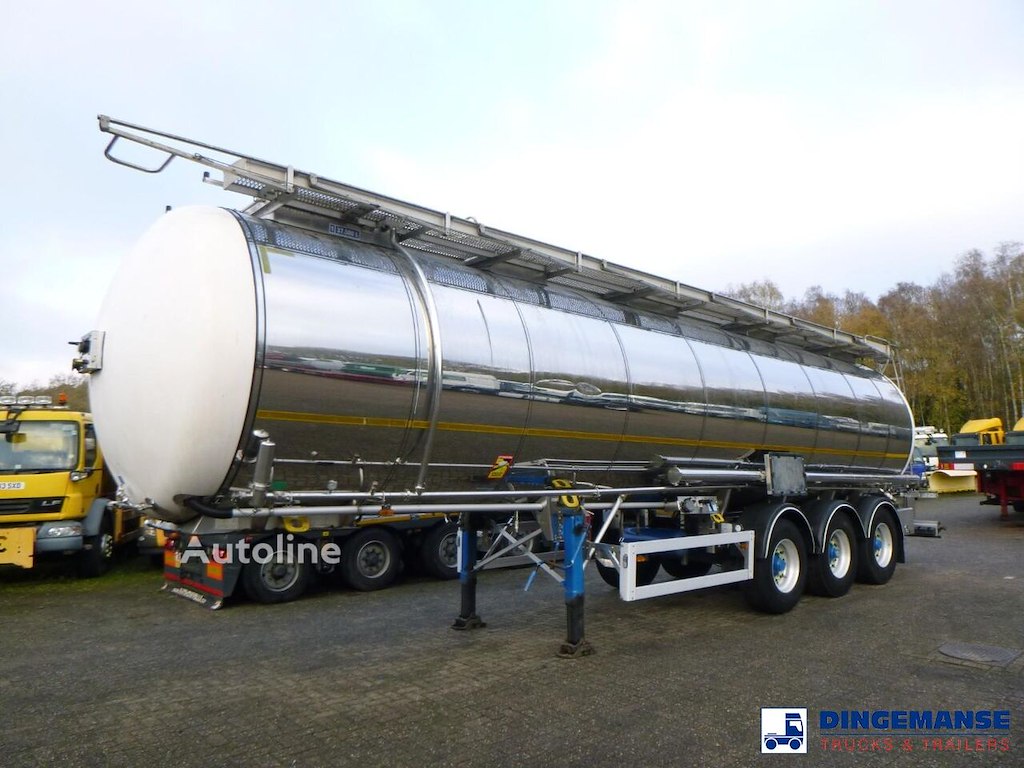 Feldbinder Chemical tank inox L4BH 37.5 m3 / 1 comp cisterna za prevoz hemikalija