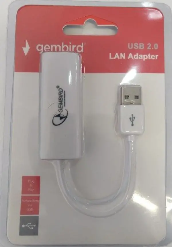 NIC-U6** Gembird USB 2.0 to Fast Ethernet LAN adapter 10/100 white ( mrezna kart