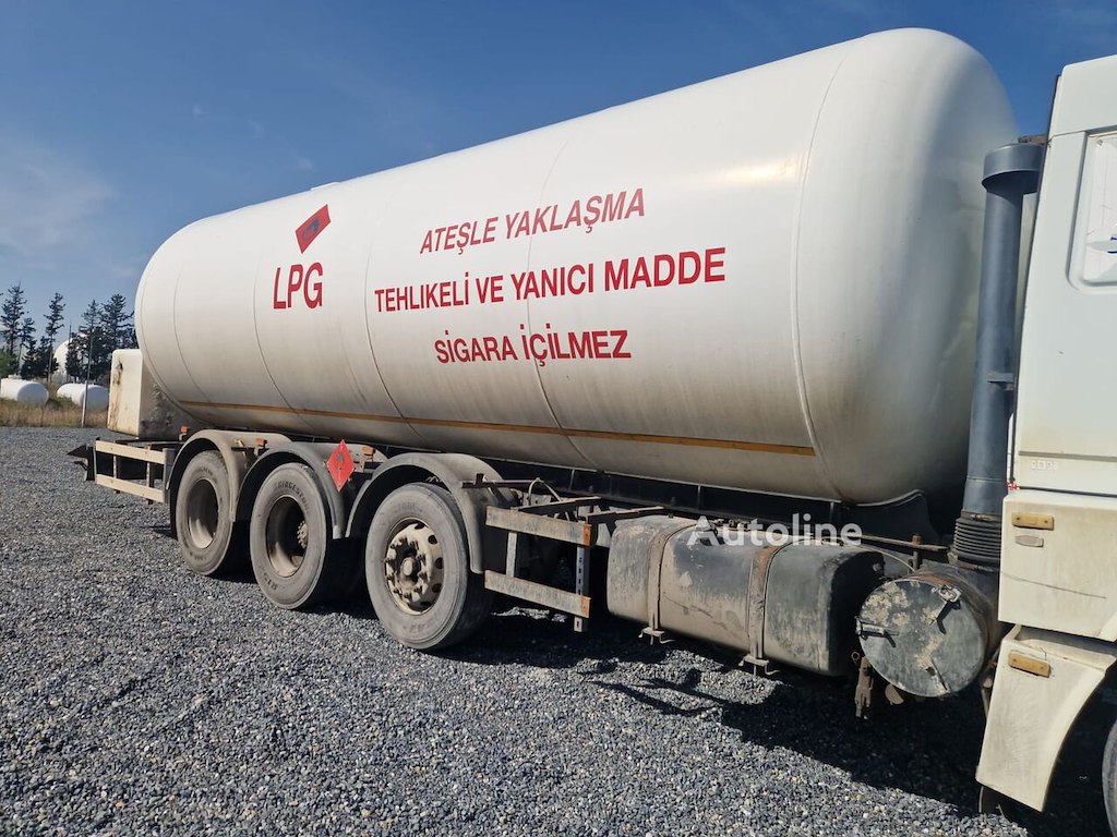 11x 34m3-33 m3 LPG Tank Gas Tank truck mounted tank poluprikolica cisterna za gas