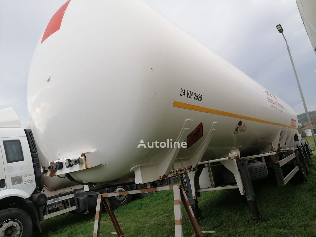 LPG 45 m3 Tanktrailer with gorken pump and hose gas tanktrail poluprikolica cisterna za gas