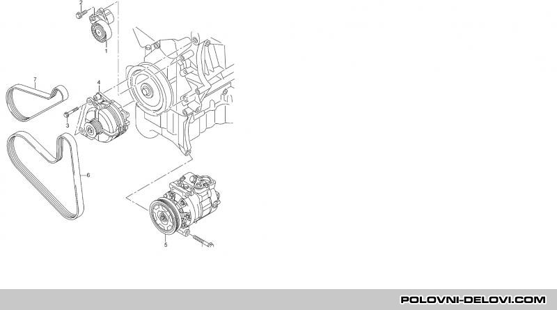 Audi Q3 35 TFSI Motor I Delovi Motora