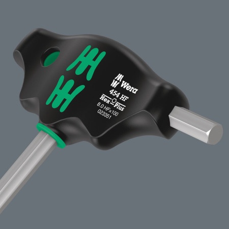 Wera 454 HF Hex-Plus odvijač sa T-ručkom, sa funkcijom držanja, 4 x 100 mm, 05023338001 ( WERA 023338 )