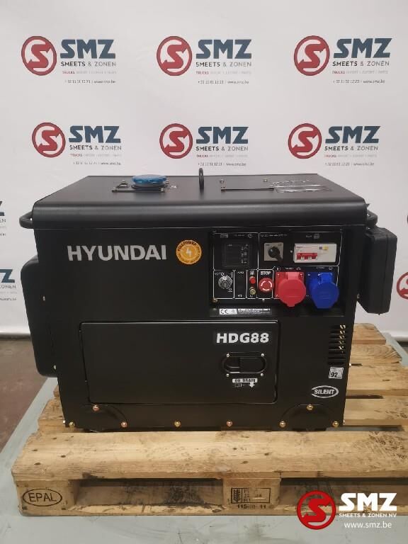 Novi Hyundai Stroomgroep Hyundai HDG88 8KVA 14HP diesel generator