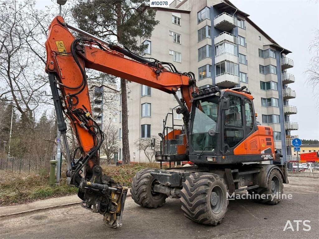 Doosan DX165W-5 Wheeled excavator (VIDEO) bager točkaš