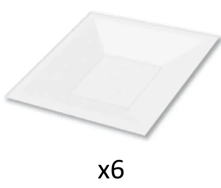 DUNI Set Premium tanjira, 22 cm, Beli, 6 komada