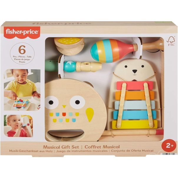 FISHER PRICE drveni muzički set 6kom 578442