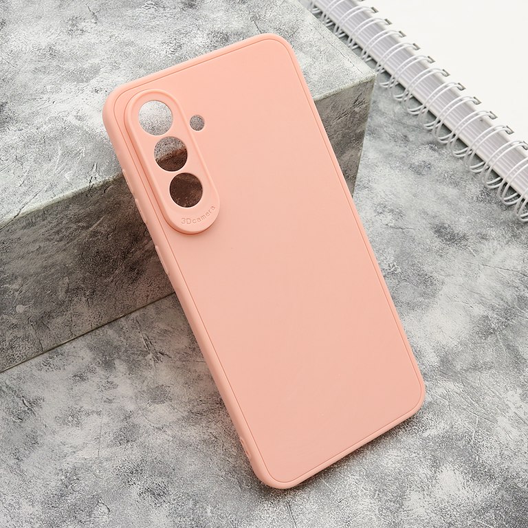 Zastitna maska (futrola) Soft 3D camera - Samsung A366 Galaxy A36 5G roze (MS)