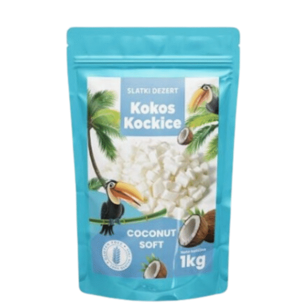 Kokos kockice 1kg – TopFood