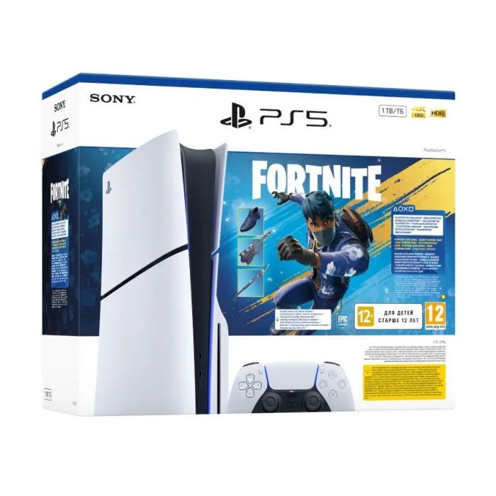 Konzola Sony Playstation PS5 Slim + Fortnite Flowering Chaos Bundle