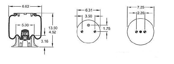 IVECO 42535665 vazdušni jastuk za IVECO DAYLI kamiona