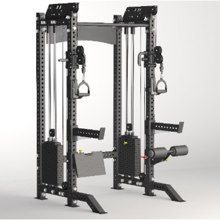 DUAL ADJUSTABLE PULLEY + SQUAT RACK