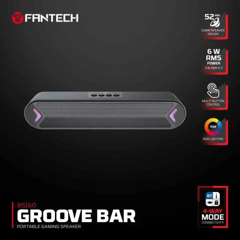 Bluetooth zvucnik Fantech BS160 GROOVE BAR crni