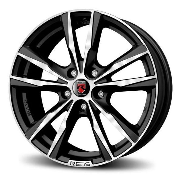 Alu felna 17X7.0J 5/112 ET45 72.3 REDS K2 Hd Matt Black Polished