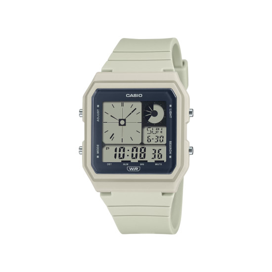 Casio Vintage LF-20W-8A unisex Pop Digital Eco-Friendly Bio-Based Resin Off White