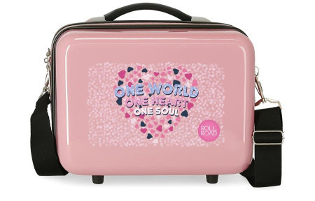 Roll road ABS beauty case orchid pink