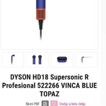 DYSON HD18 supersonic profesionalni fen za kosu ❲ 399 eur ❳