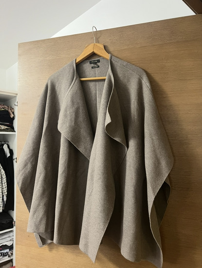 Massimo Dutti taupe krem pončo/ogrtač