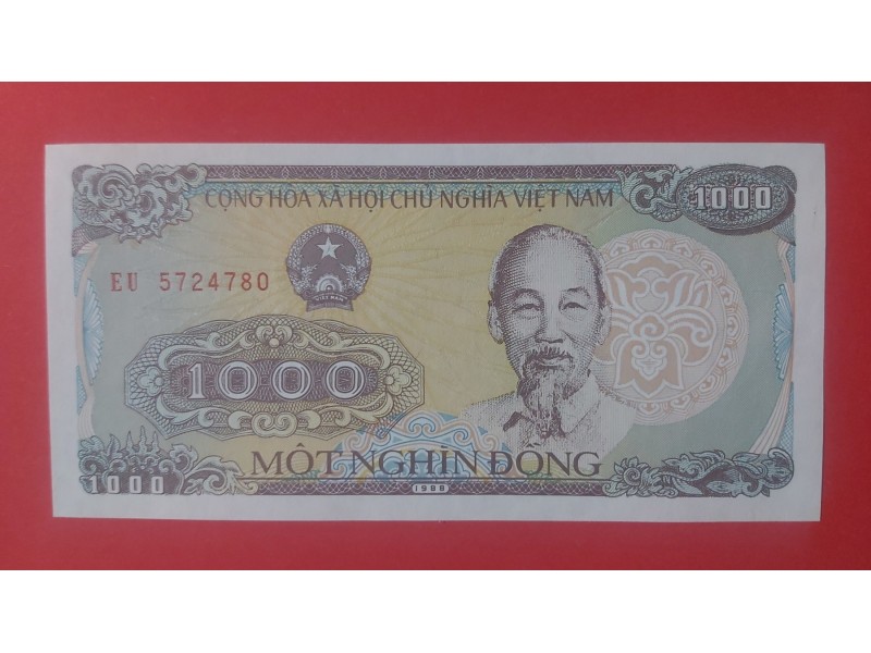 1.000 djong 1988 god Vijetnam UNC