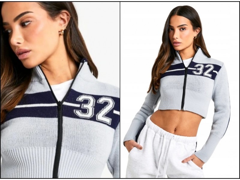 **BOOHOO** varsity crop džemper , NOVO SA ETIKETOM