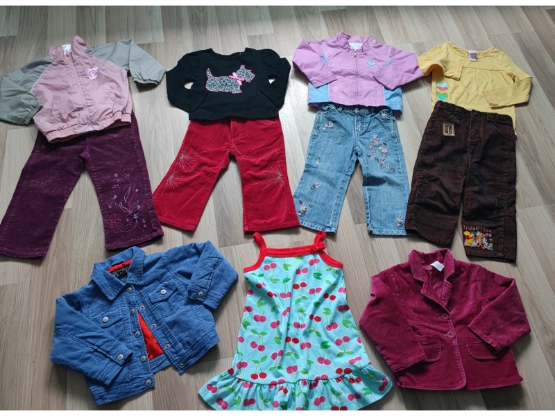 Paket garderobe za devojčicu 2g Osh Kosh, Carters..