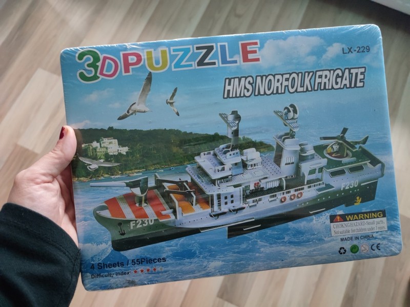 3D puzle NOVO