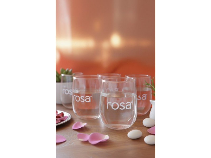 Rosa Staklene Čaše NOVO Set 12 komada, 0.35l (350ml)