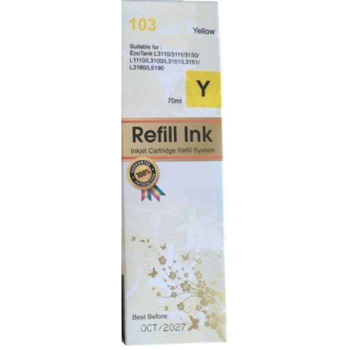 INKJET EP 103/E103 Dopuna Yellow SINO boja bocica sadrži 70 ml mastila za Epson EPIJY103SC