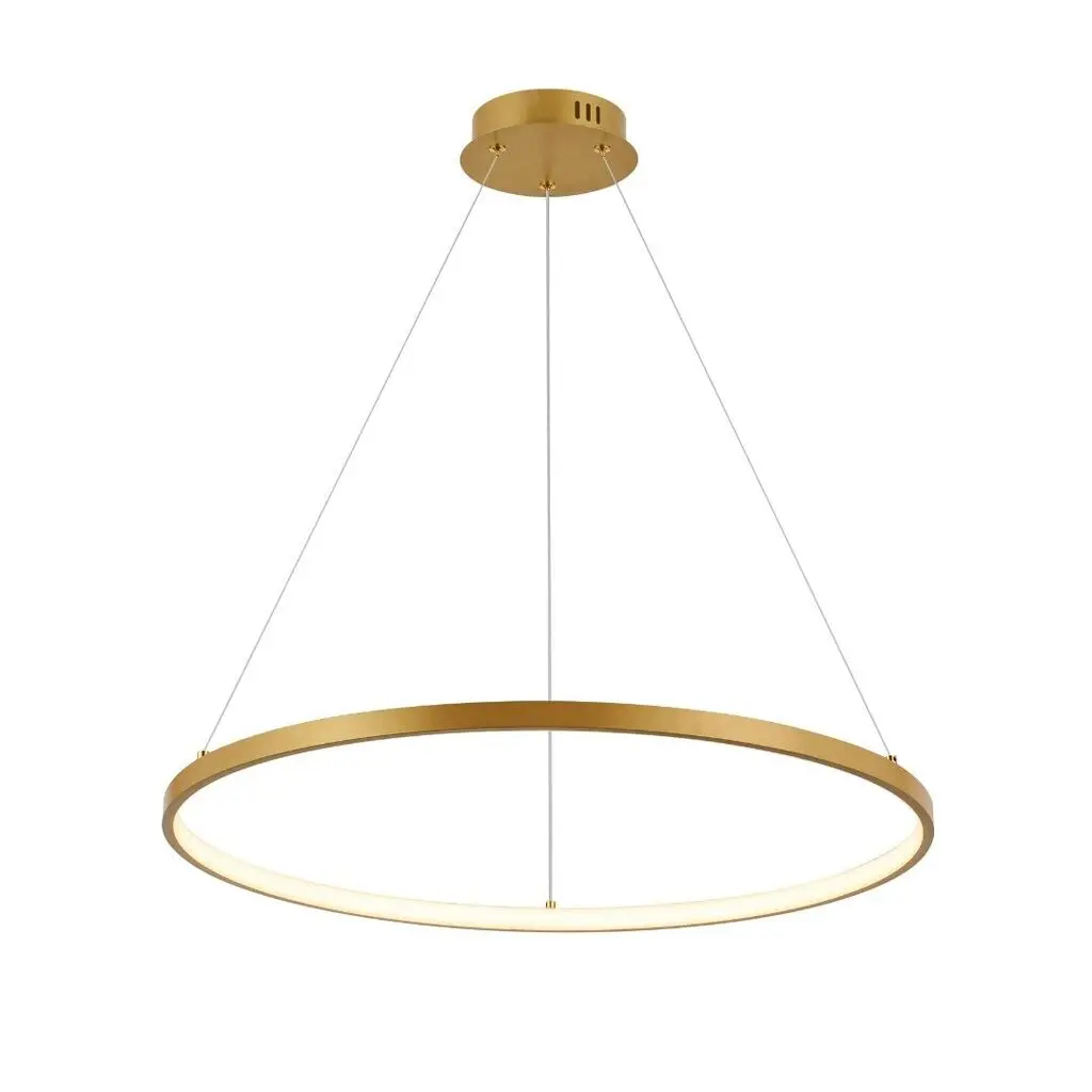 Rabalux Visilica Beliza, 1 prsten, LED 55W, 3000K, 60cm, Zlatne boje