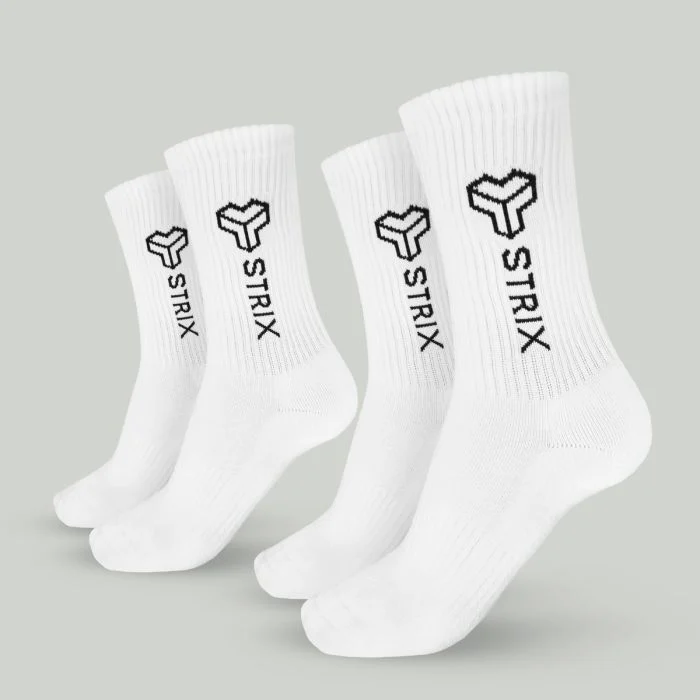 Čarape Essential Crew 2Pack White - STRIX