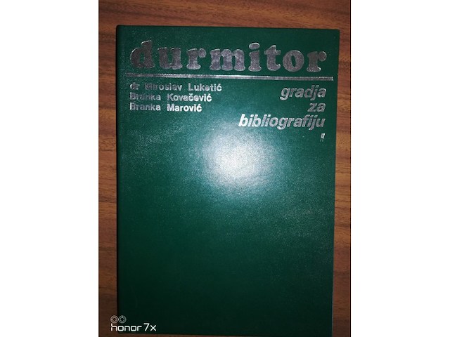 Durmitor - građa za bibliografiju 1