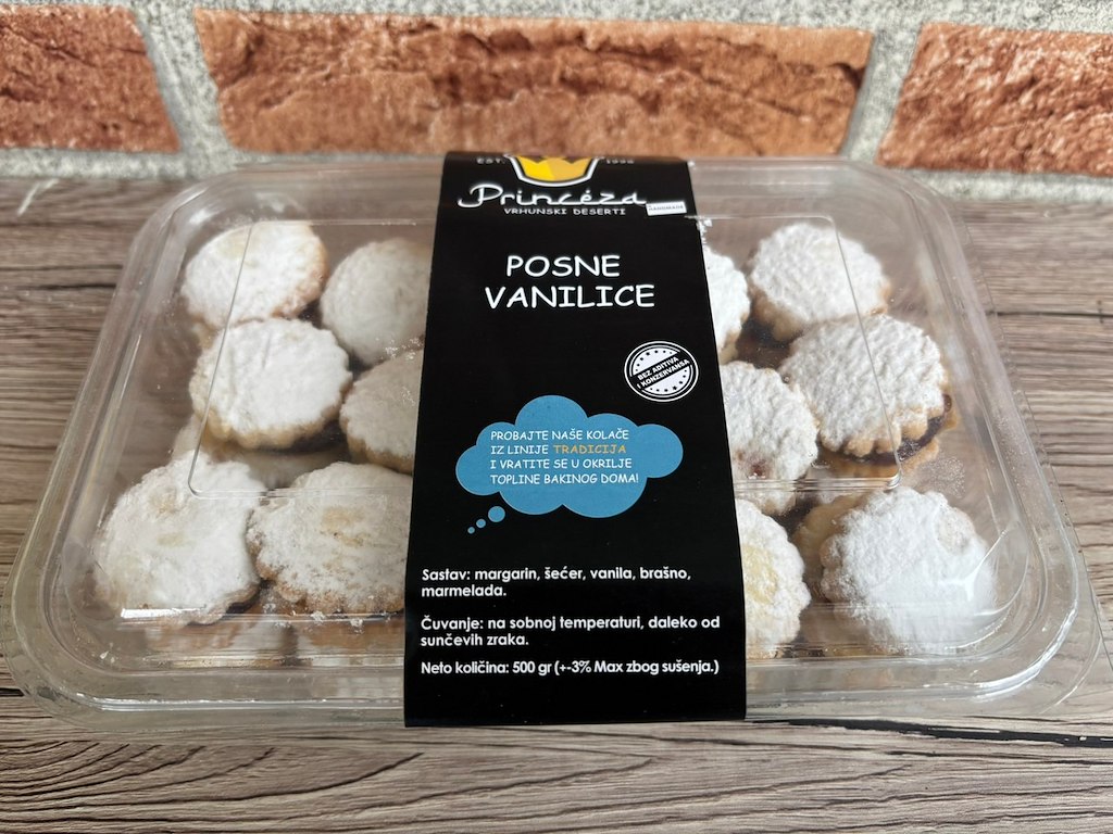 Posne vanilice 500g