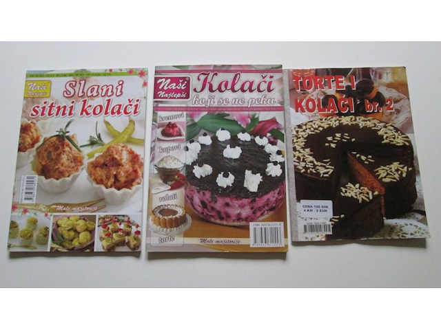 KOLAČI KOJI SE NE PEKU, SLANI SITNI KOLACI, Torte i kol