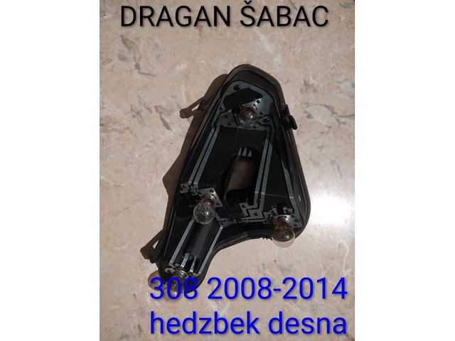 PEUGEOT 308 stop svetlo ploča desna 2008-2014 hedzbek