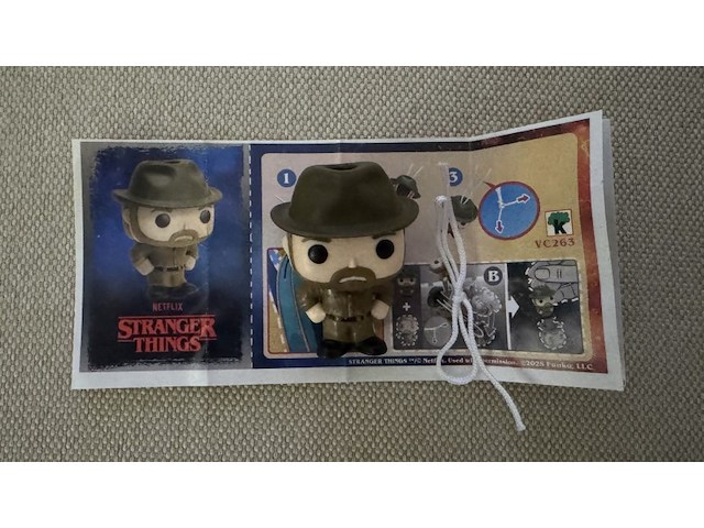 Kinder Joy STRANGER THINGS Funko Pop - VC263 Hopper