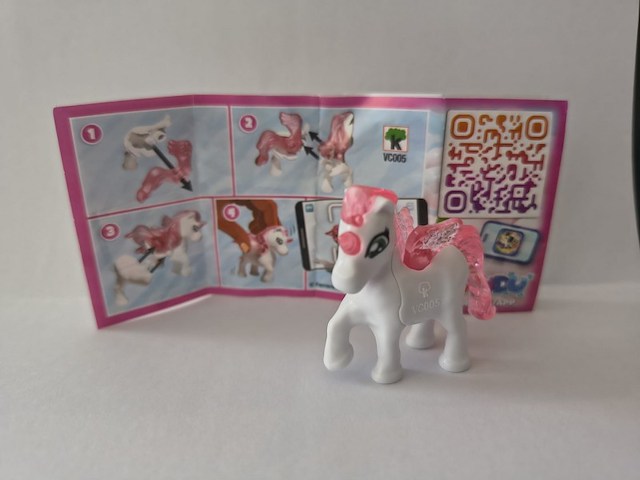 Unicorns (2025) vc005 White unicorn mane pink crystal