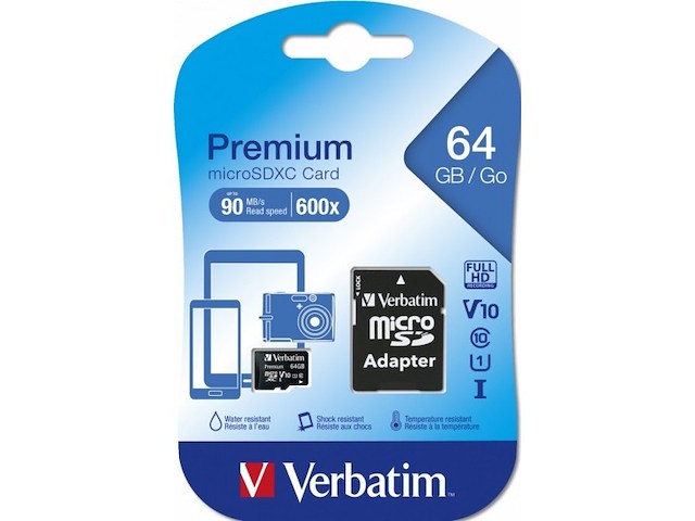 Verbatim MicroSDXC 64GB!