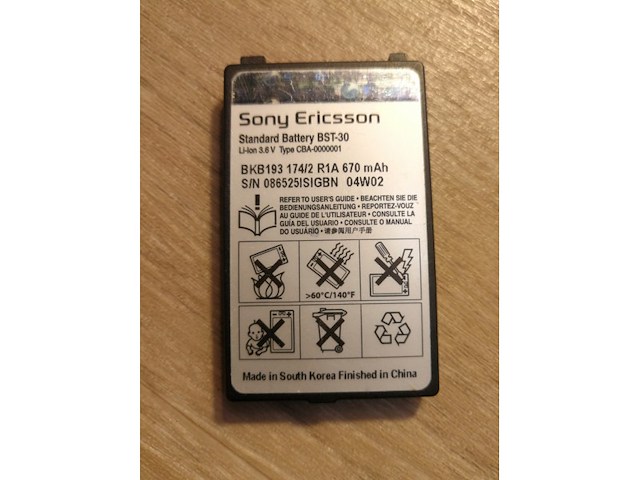 Sony Ericsson BST-30 baterija