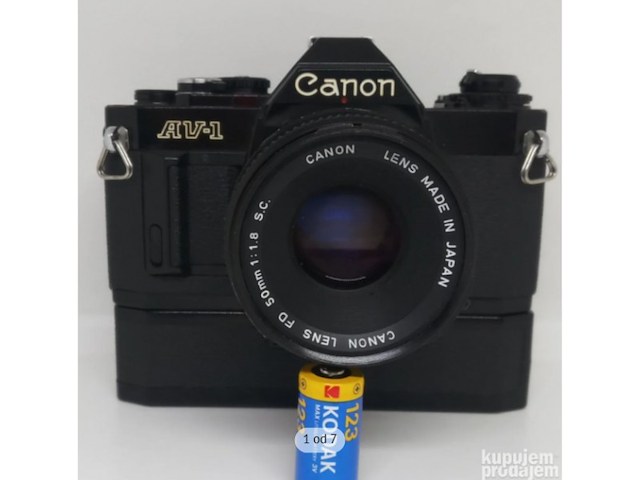 Canon AV-1 black + motor BEZ OBJEKTIVA