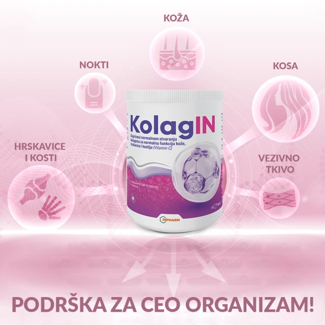 KOLAGIN prašak (252g) – Premium PEPTAN® kolagen (10.000mg) za zglobove i lepotu
