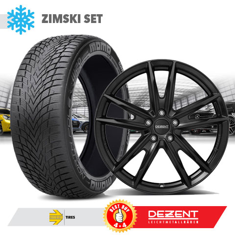 215/60 R17 SET Z MOMO + DEZENT KF BLK 5/114.3