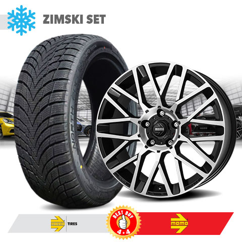 235/55 R18 SET Z MOMO + MOMO REV MB POL 5/108 + TPMS