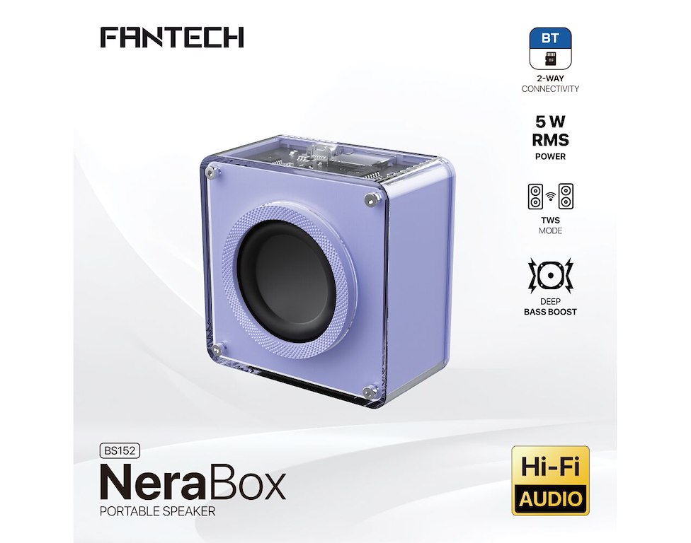 Bluetooth zvucnik Fantech BS152 NeraBox ljubicasti