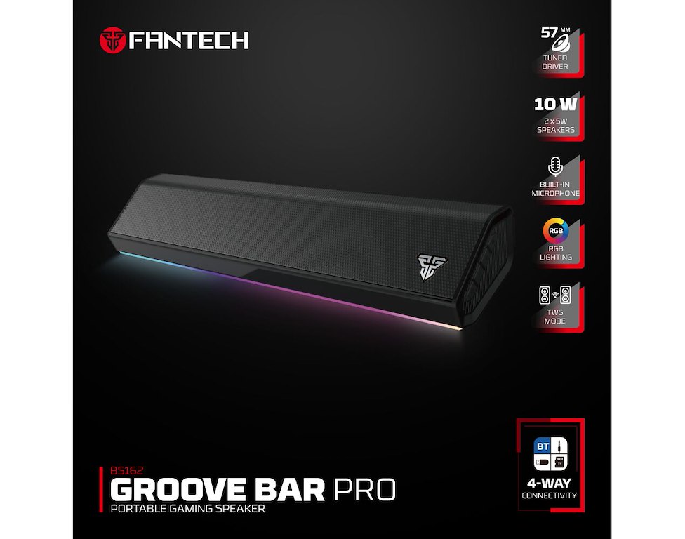 Bluetooth zvucnik Fantech GROOVE BAR PRO BS 162 crni