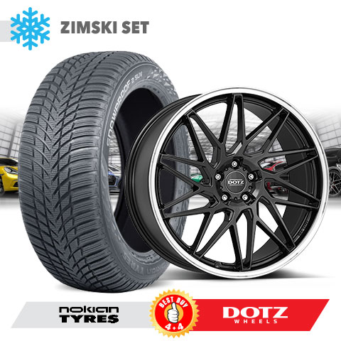 235/55 R18 SET Z NOKIAN + DOTZ TAN GM POL 5/112